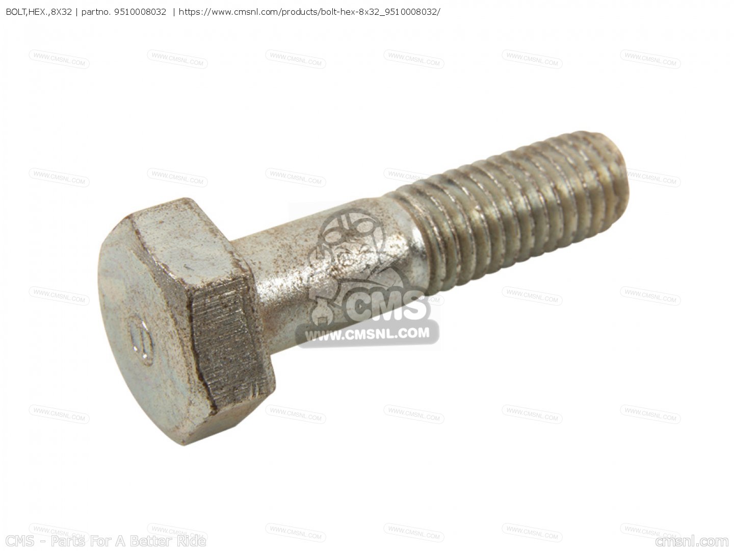 9510008032: BOLT,HEX.,8X32 Honda - buy the 95100-08032 at CMSNL