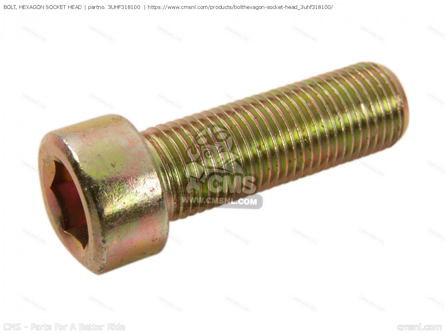 3UHF318100: Bolt, Hexagon Socket Head Yamaha - buy the 3UH-F3181-00 at ...
