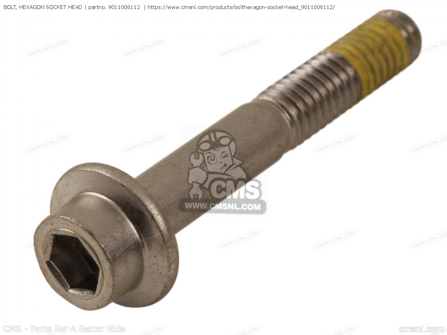 9011006112: Bolt, Hexagon Socket Head Yamaha - buy the 90110-06112-00 ...