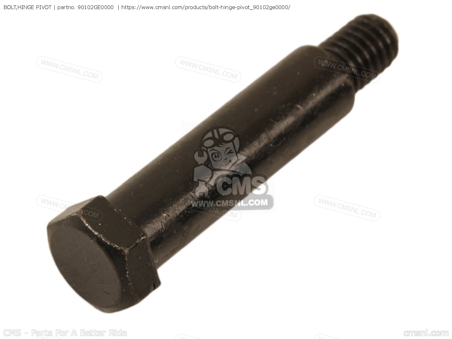 90102GE0000: BOLT,HINGE PIVOT Honda - buy the 90102-GE0-000 at CMSNL