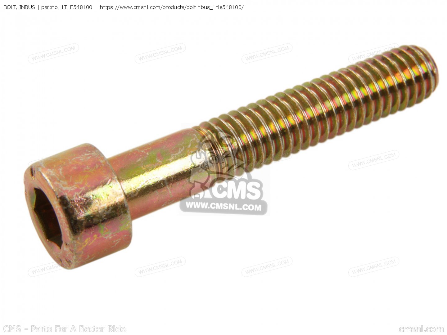 1TLE548100: Bolt, Inbus Yamaha - buy the 1TL-E5481-00-00 at CMSNL