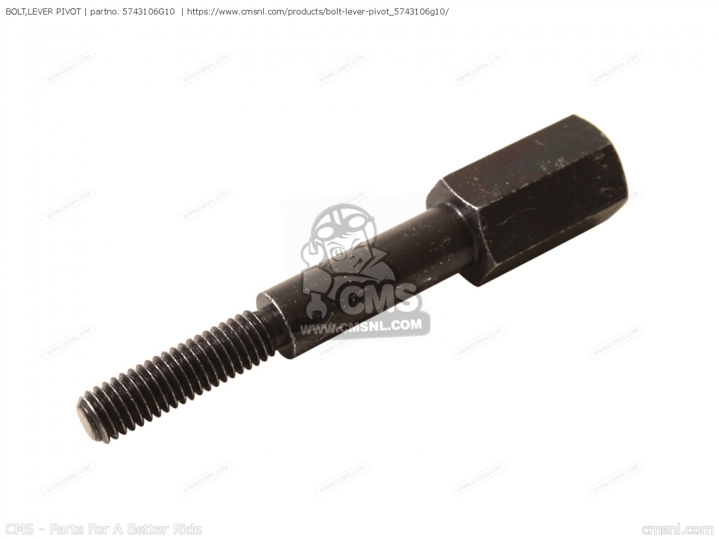 5743106G10: BOLT,LEVER PIVOT Suzuki - buy the 57431-06G10 at CMSNL