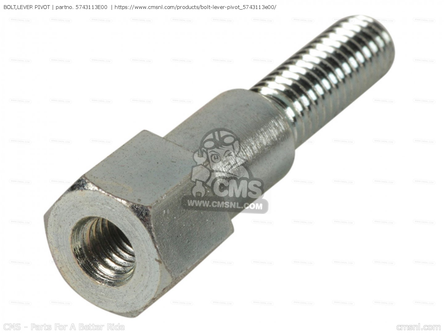 5743113E00: BOLT,LEVER PIVOT Suzuki - buy the 57431-13E00 at CMSNL