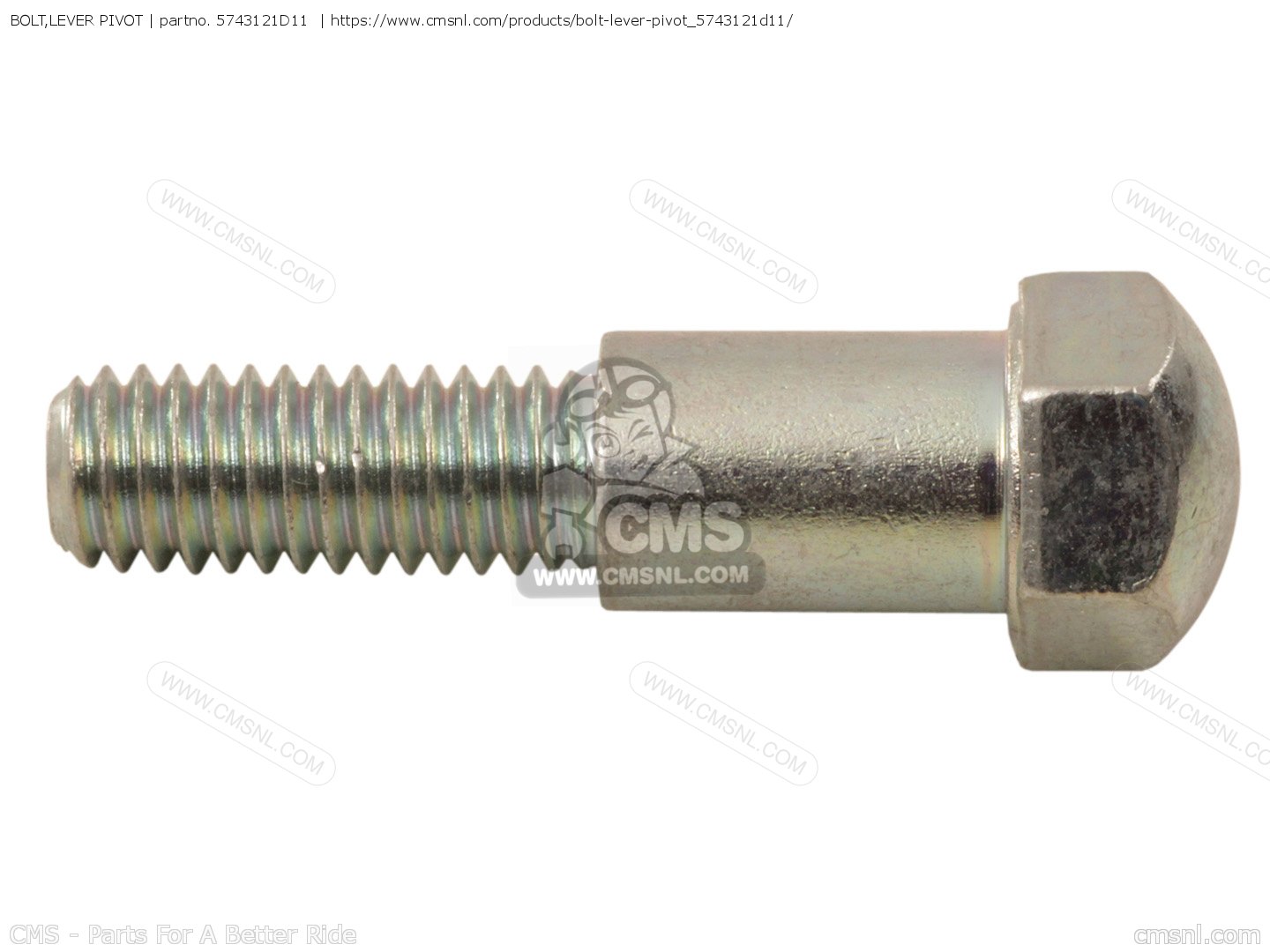5743121D11: BOLT,LEVER PIVOT Suzuki - buy the 57431-21D11 at CMSNL