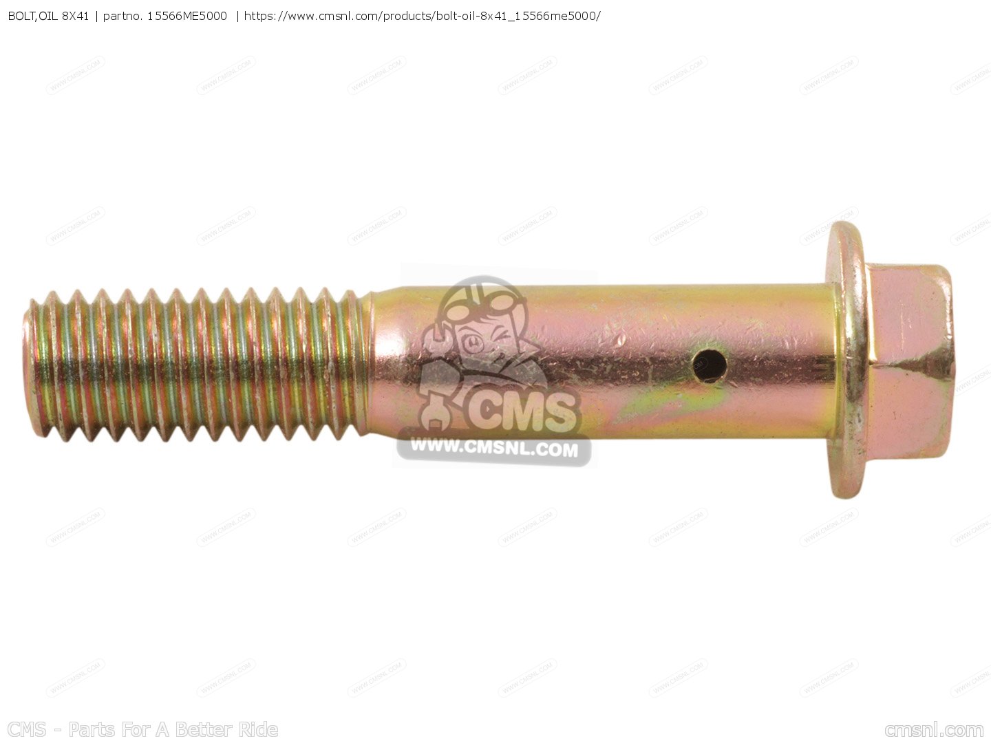BOLT,OIL 8X41 for Honda - order at CMSNL