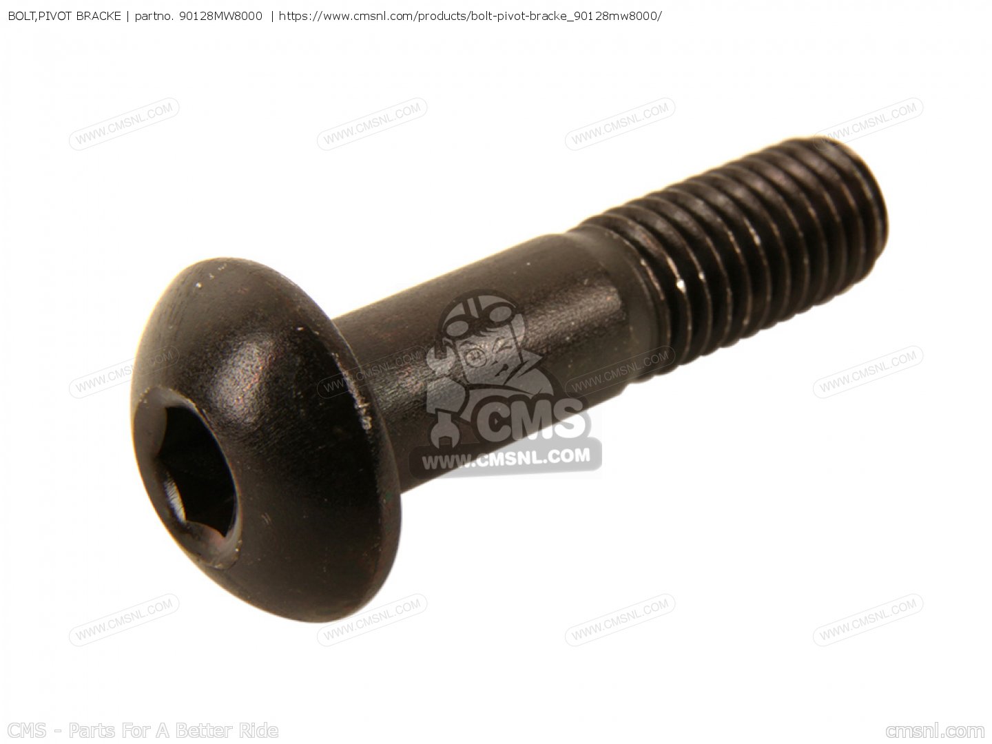 90128MW8000: BOLT,PIVOT BRACKE Honda - buy the 90128-MW8-000 at CMSNL