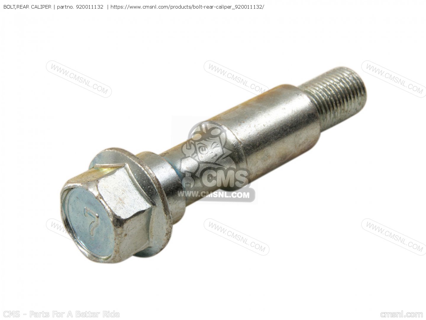 920011132: BOLT,REAR CALIPER Kawasaki - buy the 92001-1132 at CMSNL