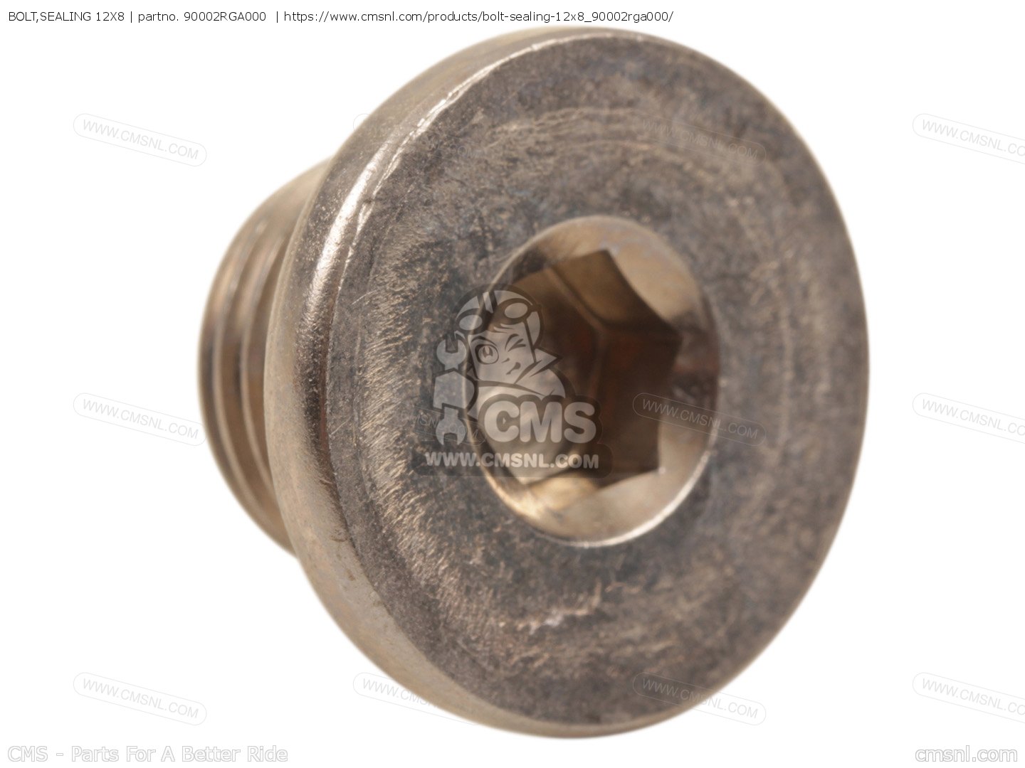 90002RGA000: Bolt,sealing 12x8 Honda - buy the 90002-RGA-000 at CMSNL