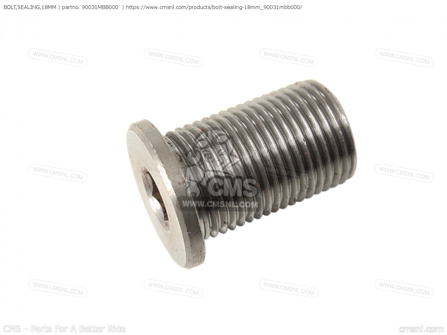 90031MBB000: Bolt,sealing,18mm Honda - buy the 90031-MBB-000 at CMSNL