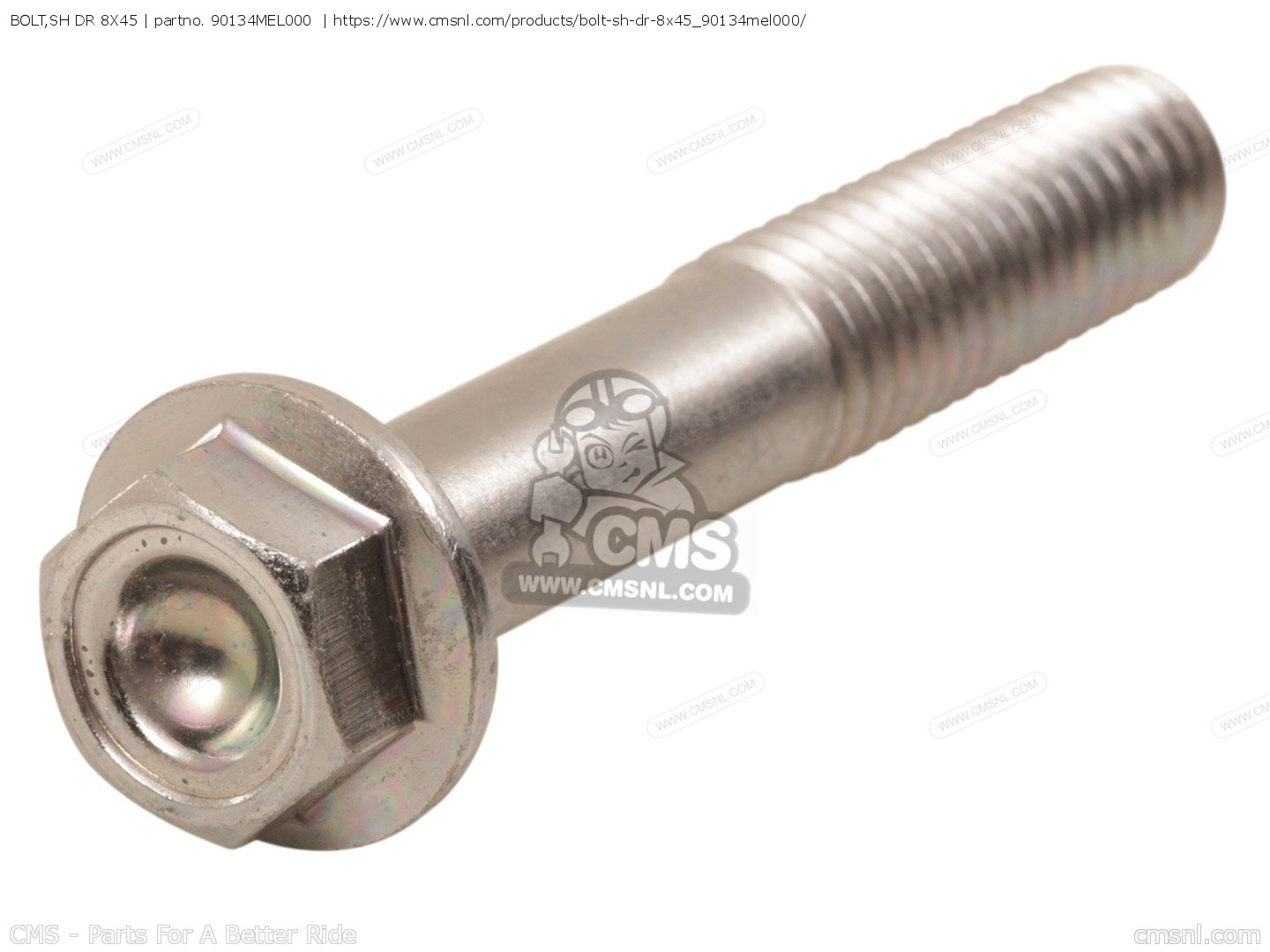 90134MEL000: BOLT,SH DR 8X45 Honda - buy the 90134-MEL-000 at CMSNL