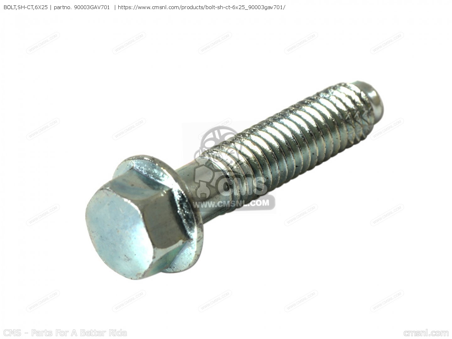 BOLT,SH-CT,6X25 for Honda - order at CMSNL