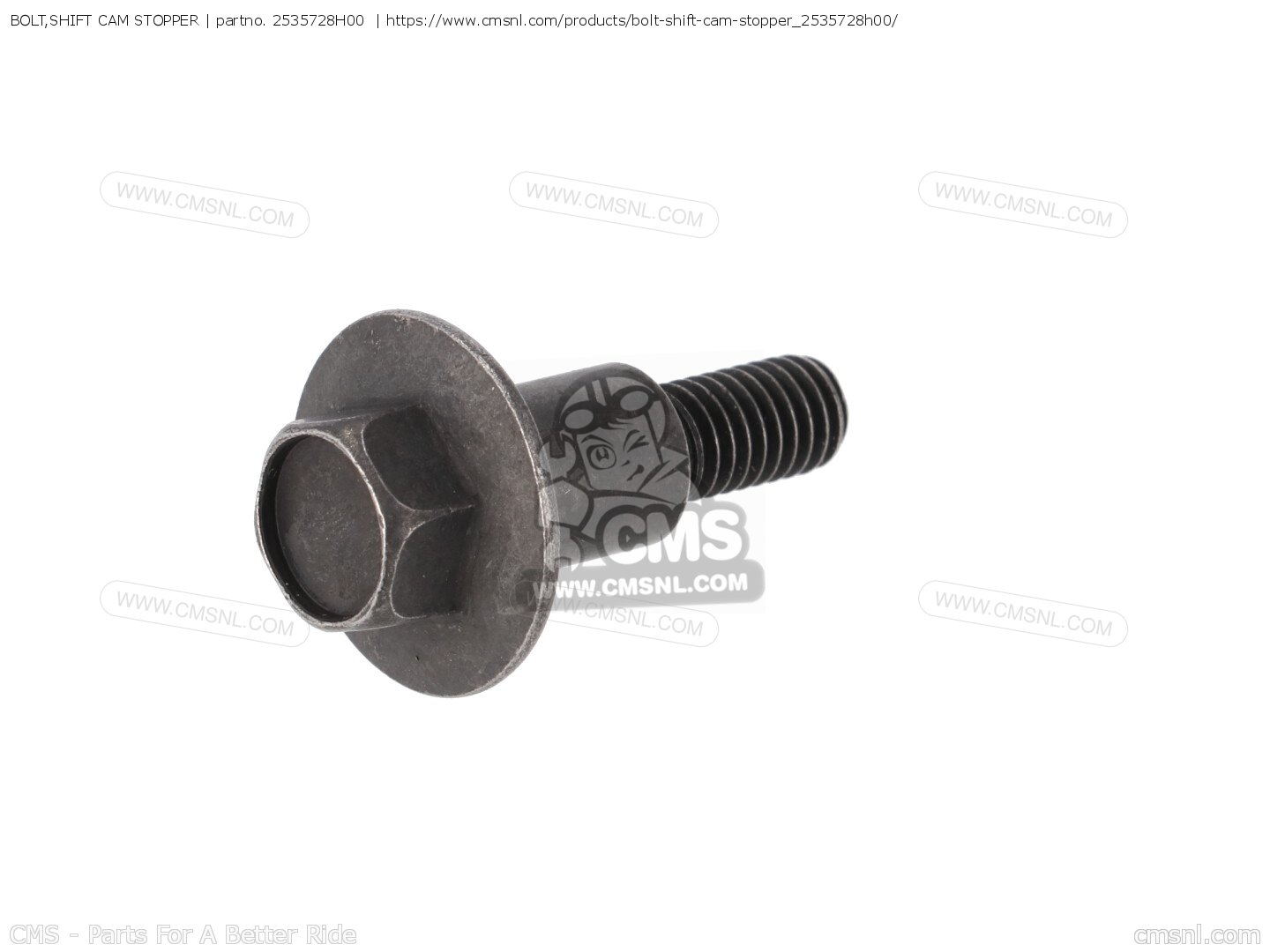 2535728H00: BOLT,SHIFT CAM STOPPER Suzuki - buy the 25357-28H00 at CMSNL