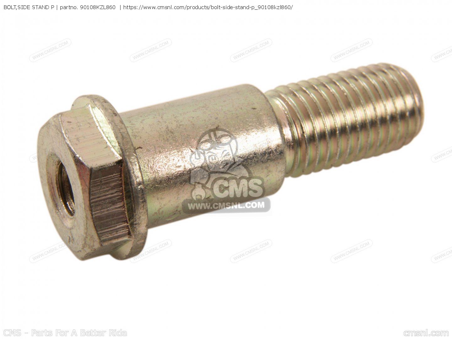 90108KZL860: BOLT,SIDE STAND P Honda - buy the 90108-KZL-860 at CMSNL