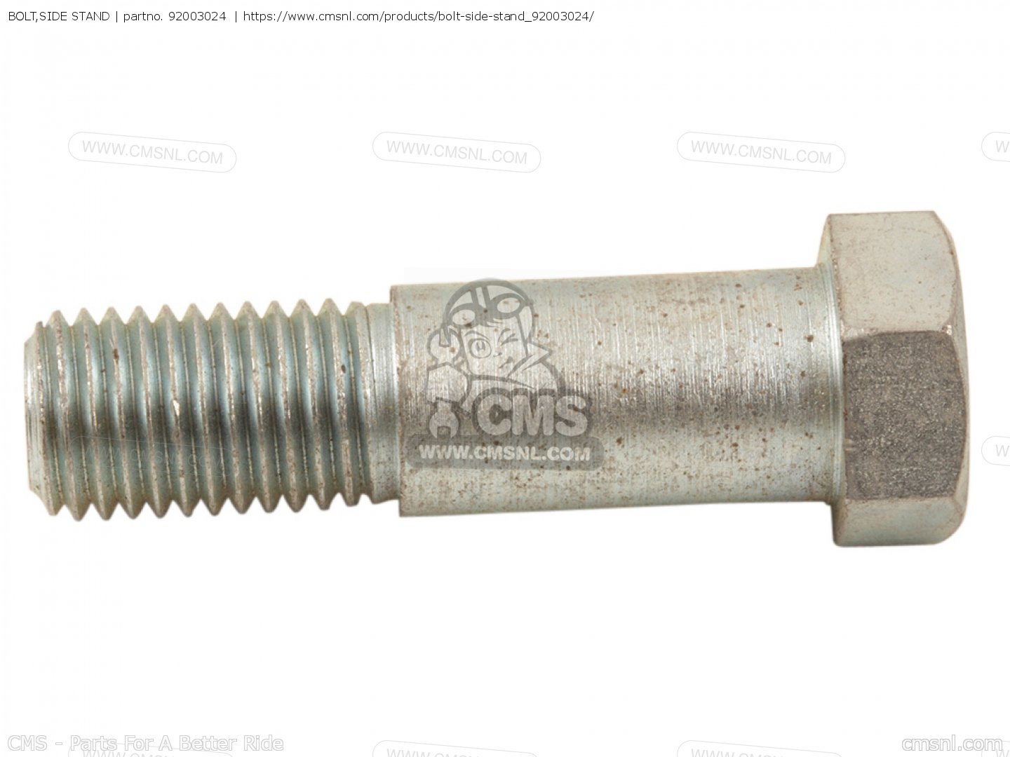 92003024: BOLT,SIDE STAND Kawasaki - buy the 92003-024 at CMSNL