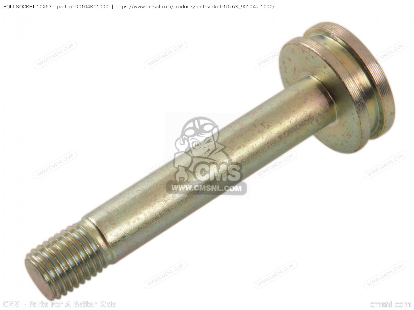 90104KC1000: BOLT,SOCKET 10X63 Honda - buy the 90104-KC1-000 at CMSNL