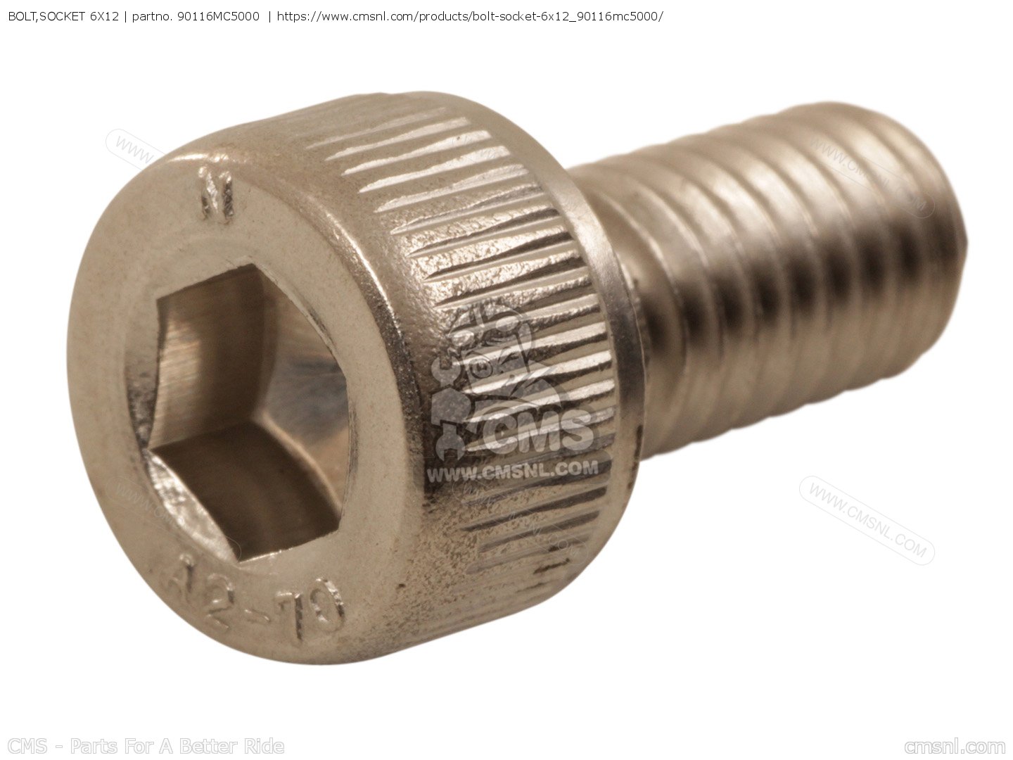 90116MC5000: BOLT,SOCKET 6X12 Honda - buy the 90116-MC5-000 at CMSNL
