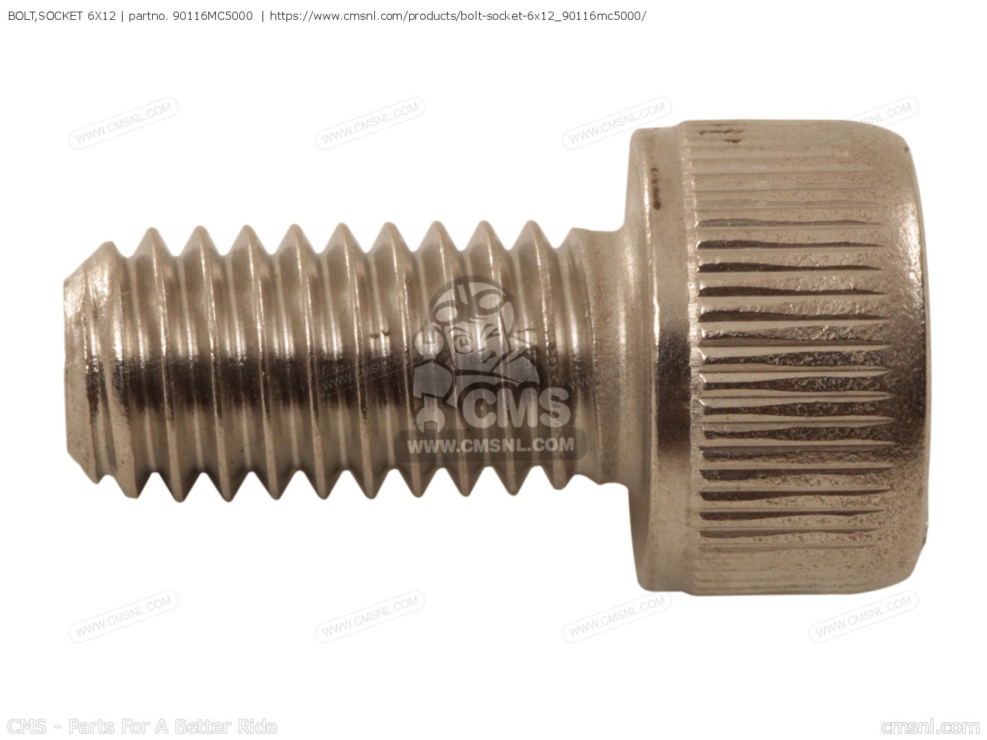 90116MC5000: BOLT,SOCKET 6X12 Honda - buy the 90116-MC5-000 at CMSNL