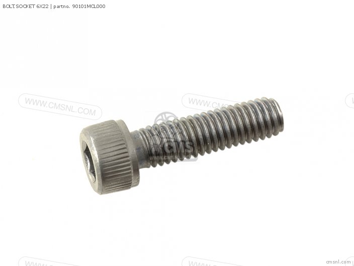 90101MCL000: BOLT,SOCKET 6X22 Honda - buy the 90101-MCL-000 at CMSNL