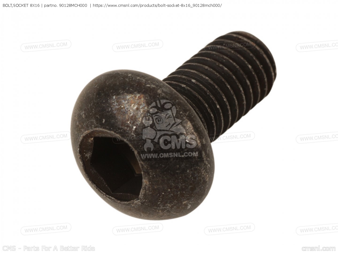 90128MCH000: BOLT,SOCKET 8X16 Honda - buy the 90128-MCH-000 at CMSNL