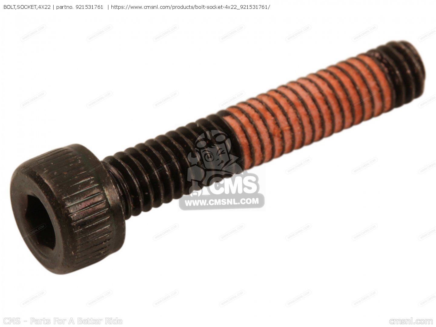 921531761: Bolt,socket,4x22 Kawasaki - buy the 92153-1761 at CMSNL
