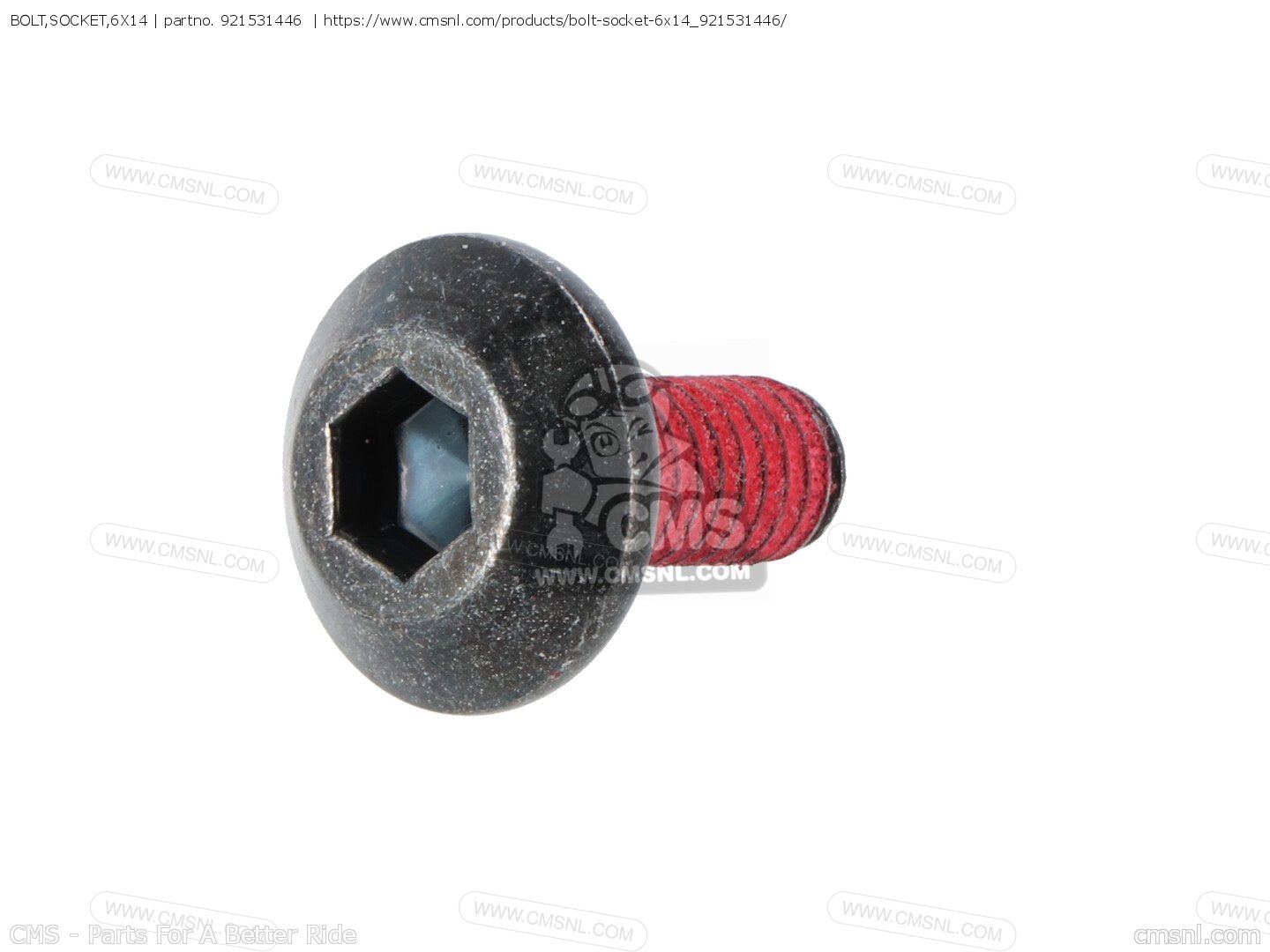 921531446: BOLT,SOCKET,6X14 Kawasaki - buy the 92153-1446 at CMSNL