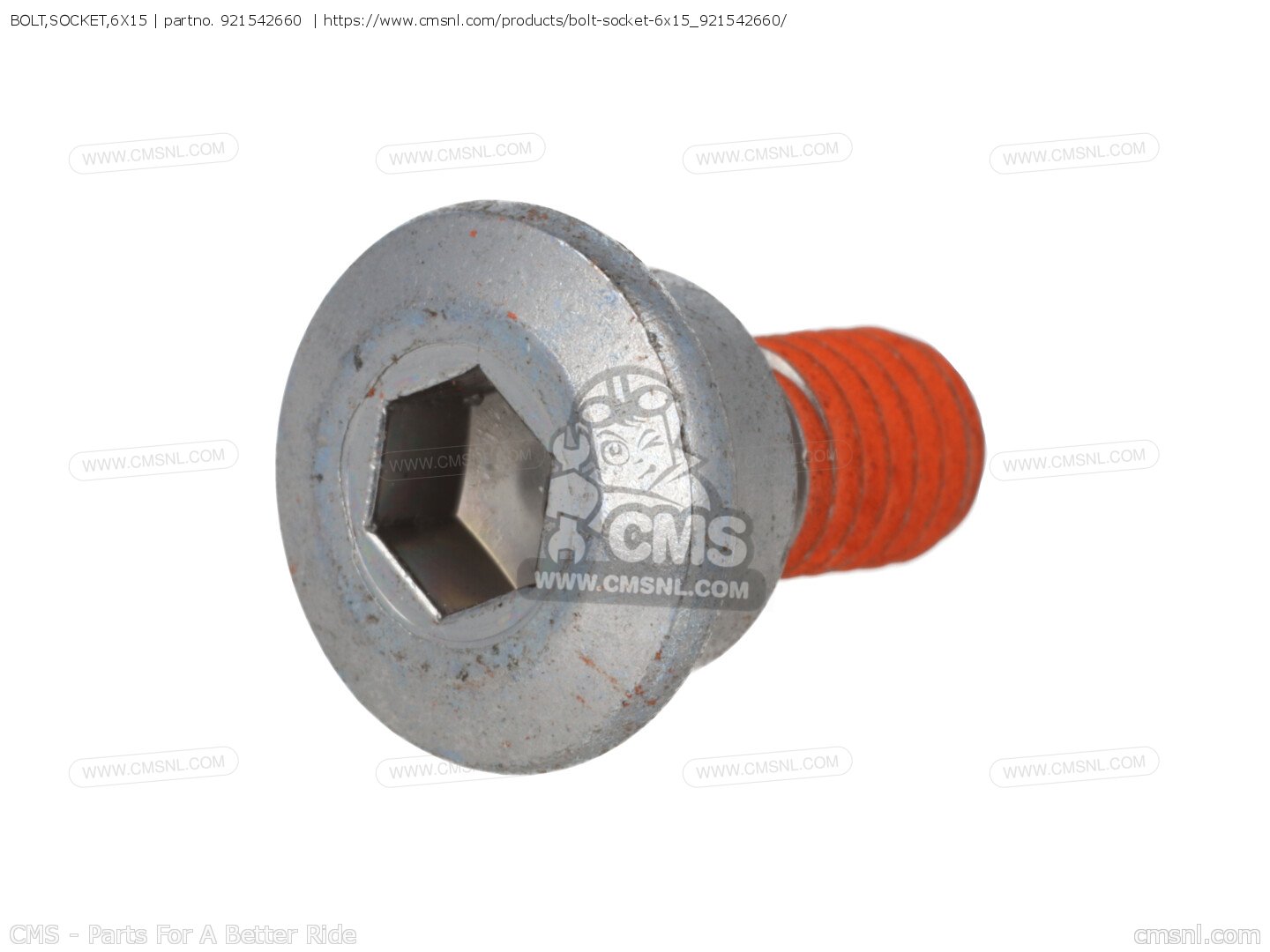 921542660: BOLT,SOCKET,6X15 Kawasaki - buy the 92154-2660 at CMSNL