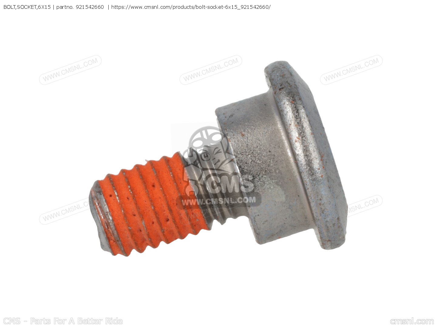 921542660: BOLT,SOCKET,6X15 Kawasaki - buy the 92154-2660 at CMSNL