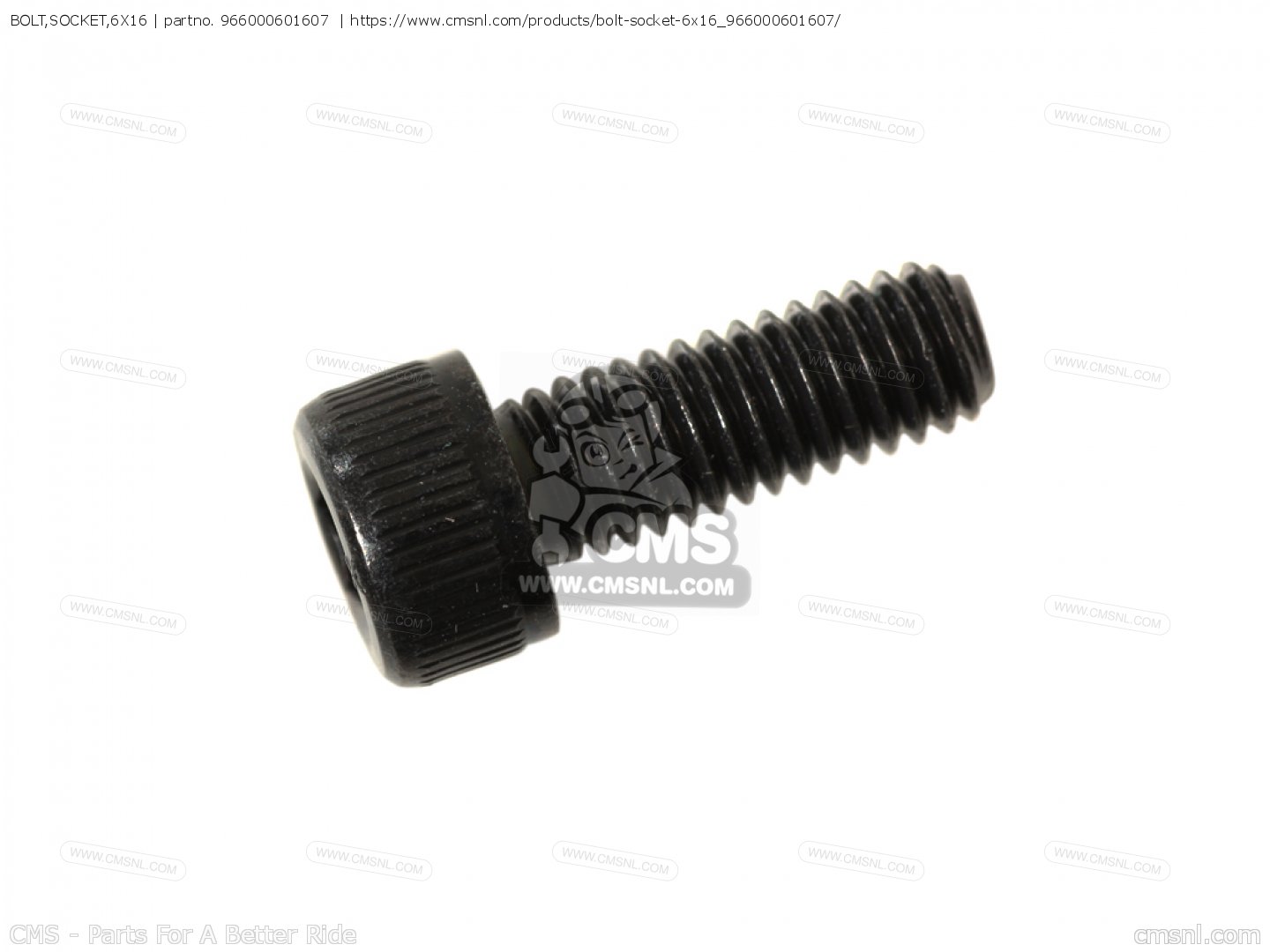 966000601607: BOLT,SOCKET,6X16 Honda - buy the 96600-0601607 at CMSNL