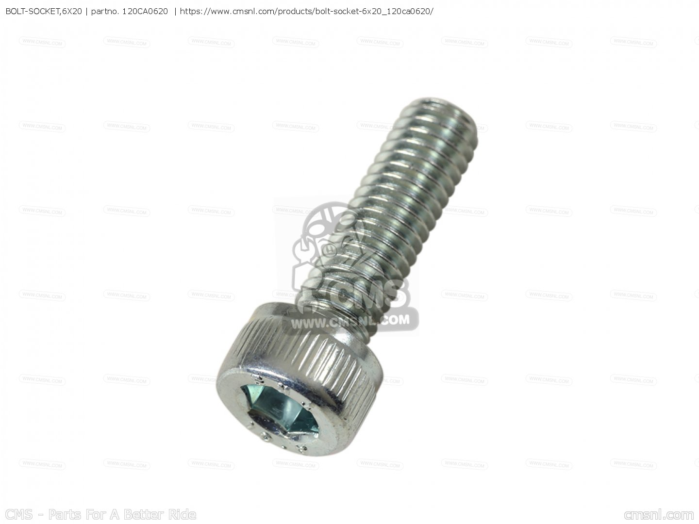 120CA0620: BOLT-SOCKET,6X20 Kawasaki - buy the 120CA0620 at CMSNL