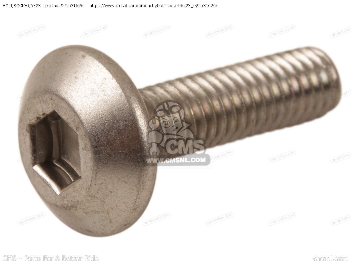 921531626: Bolt,socket,6x23 Kawasaki - buy the 92153-1626 at CMSNL