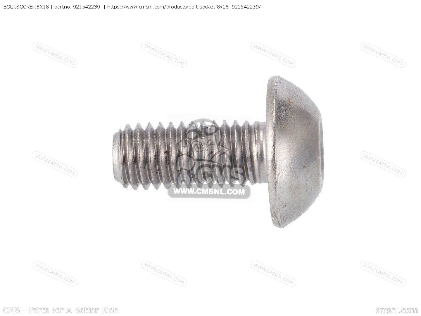 921542239: BOLT,SOCKET,8X18 Kawasaki - buy the 92154-2239 at CMSNL