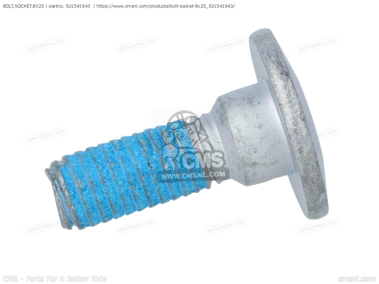 921541943: Bolt,socket,8x25 Kawasaki - buy the 92154-1943 at CMSNL