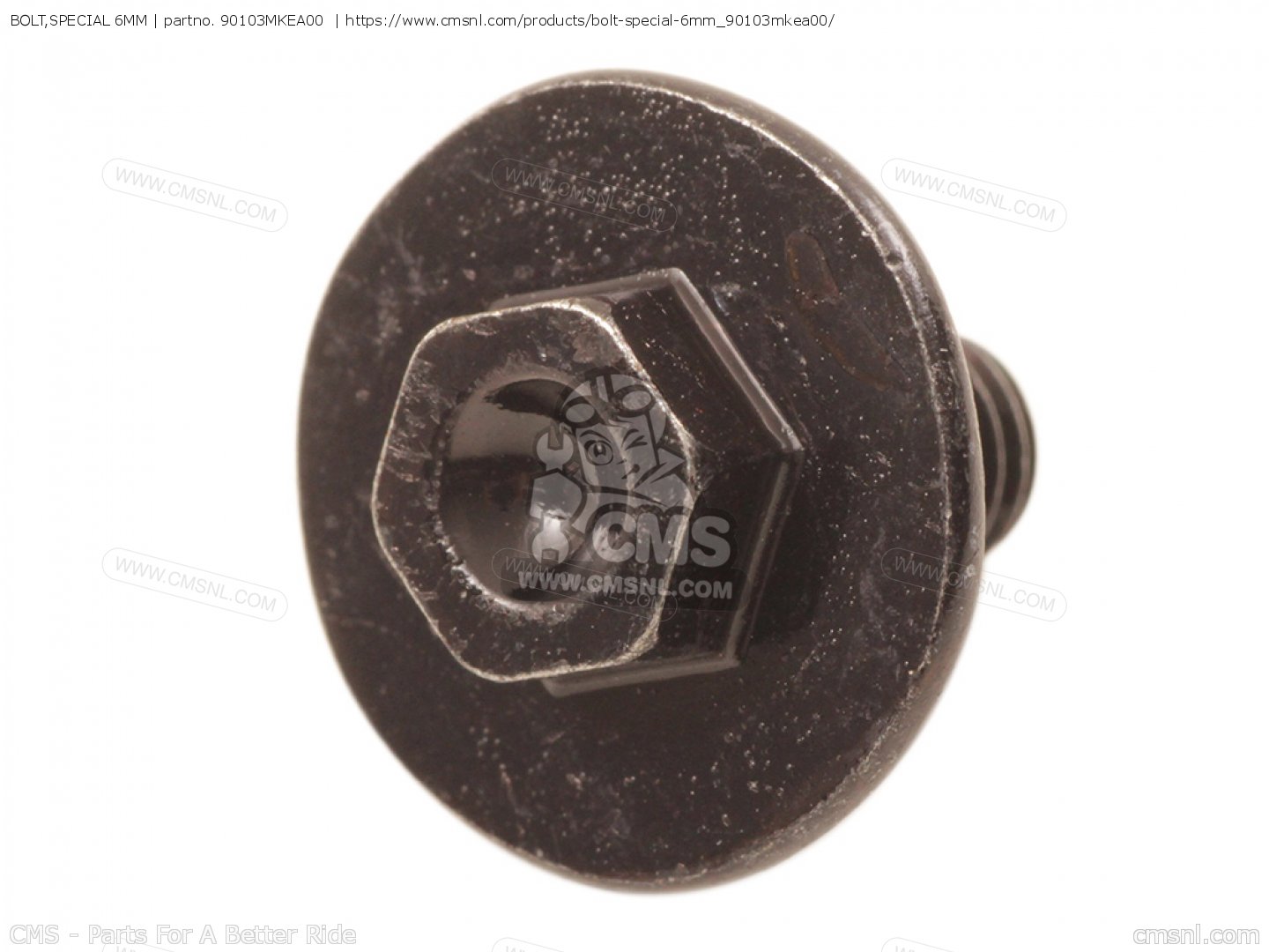 90103MKEA00: BOLT,SPECIAL 6MM Honda - buy the 90103-MKE-A00 at CMSNL