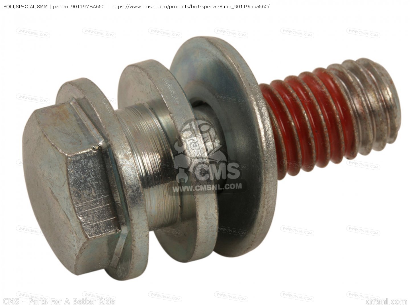 90119MBA660: BOLT,SPECIAL,8MM Honda - buy the 90119-MBA-660 at CMSNL