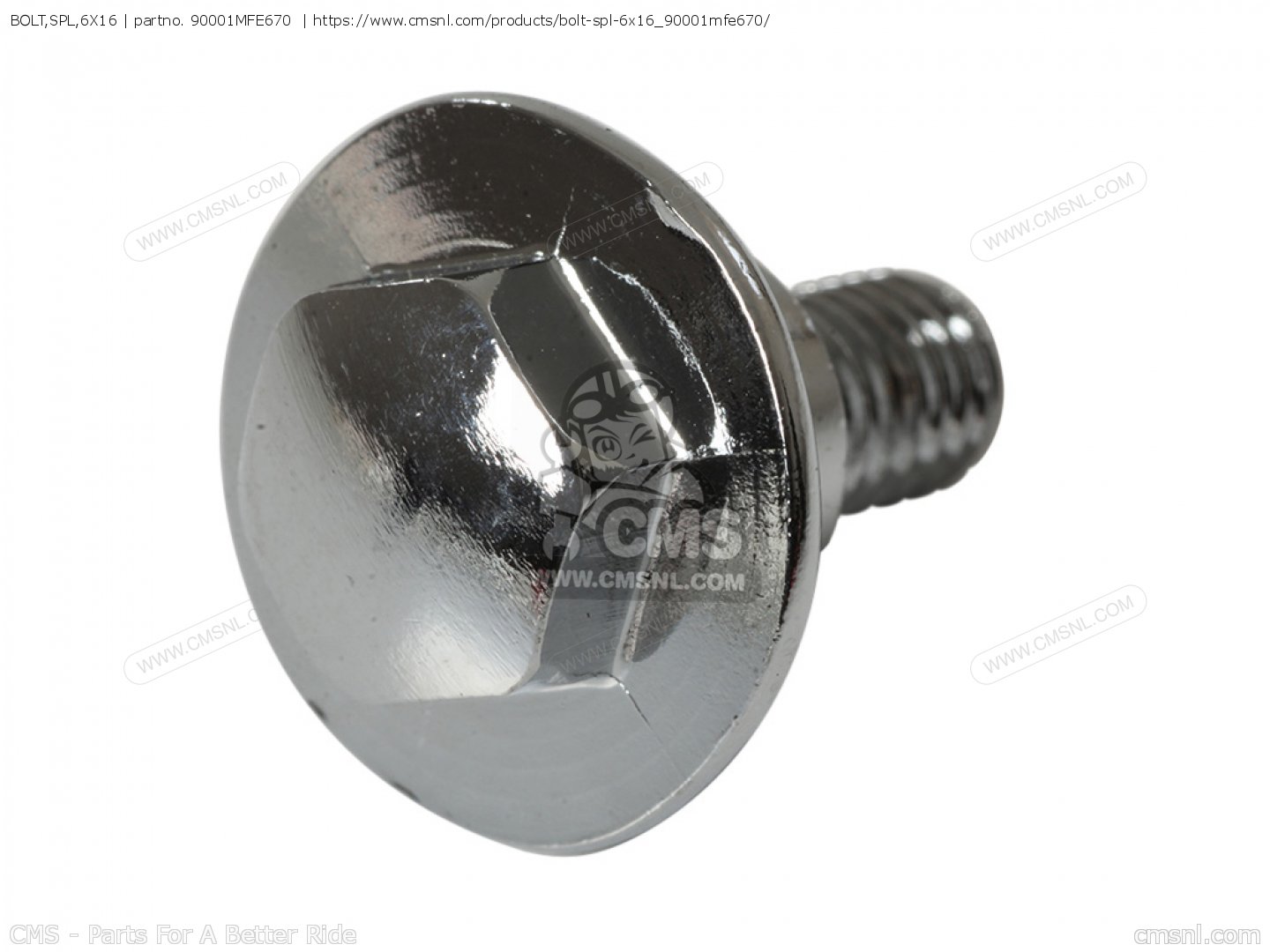 90001MFE670: BOLT,SPL,6X16 Honda - buy the 90001-MFE-670 at CMSNL