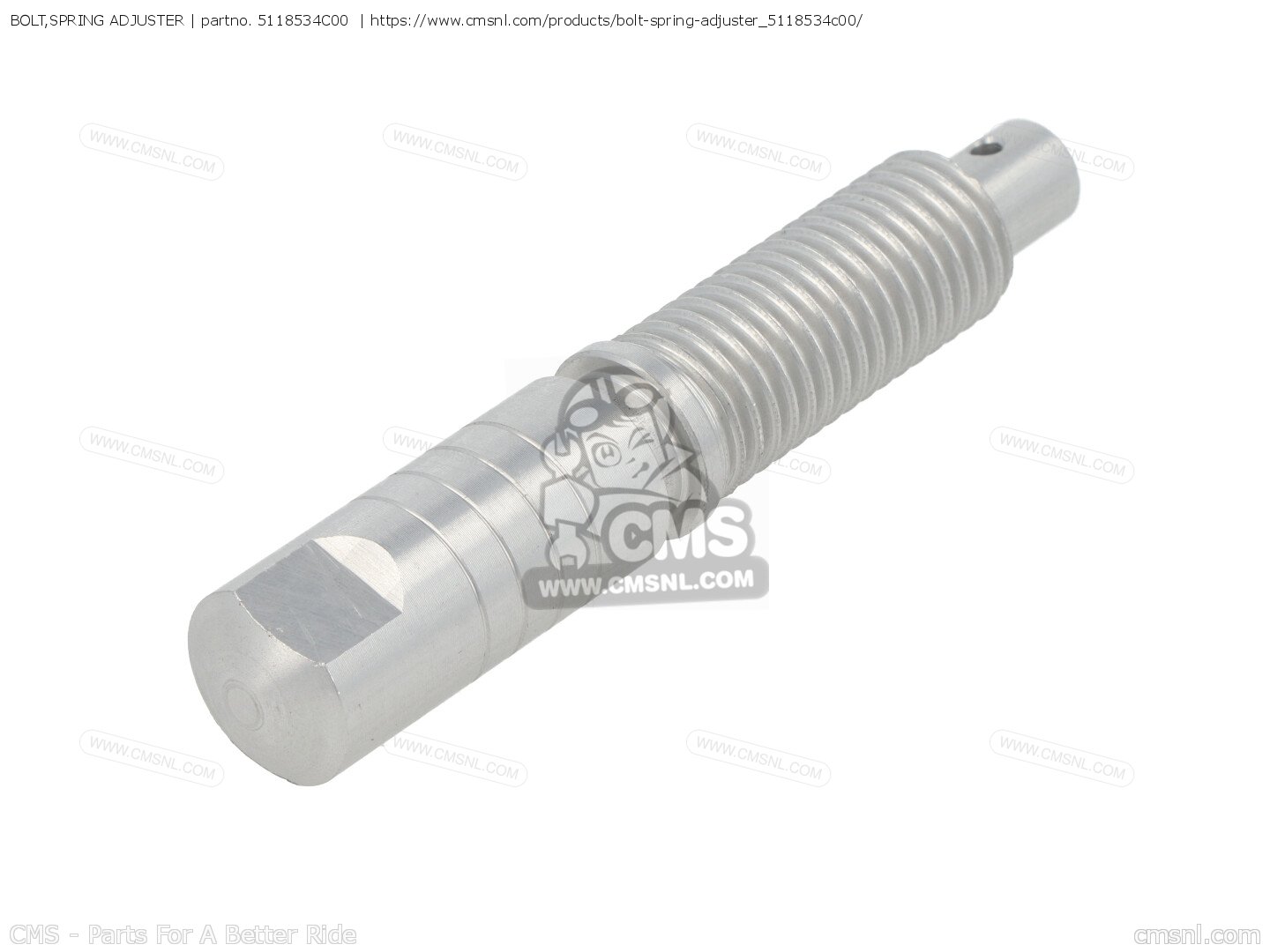 5118534C00: BOLT,SPRING ADJUSTER Suzuki - buy the 51185-34C00 at CMSNL