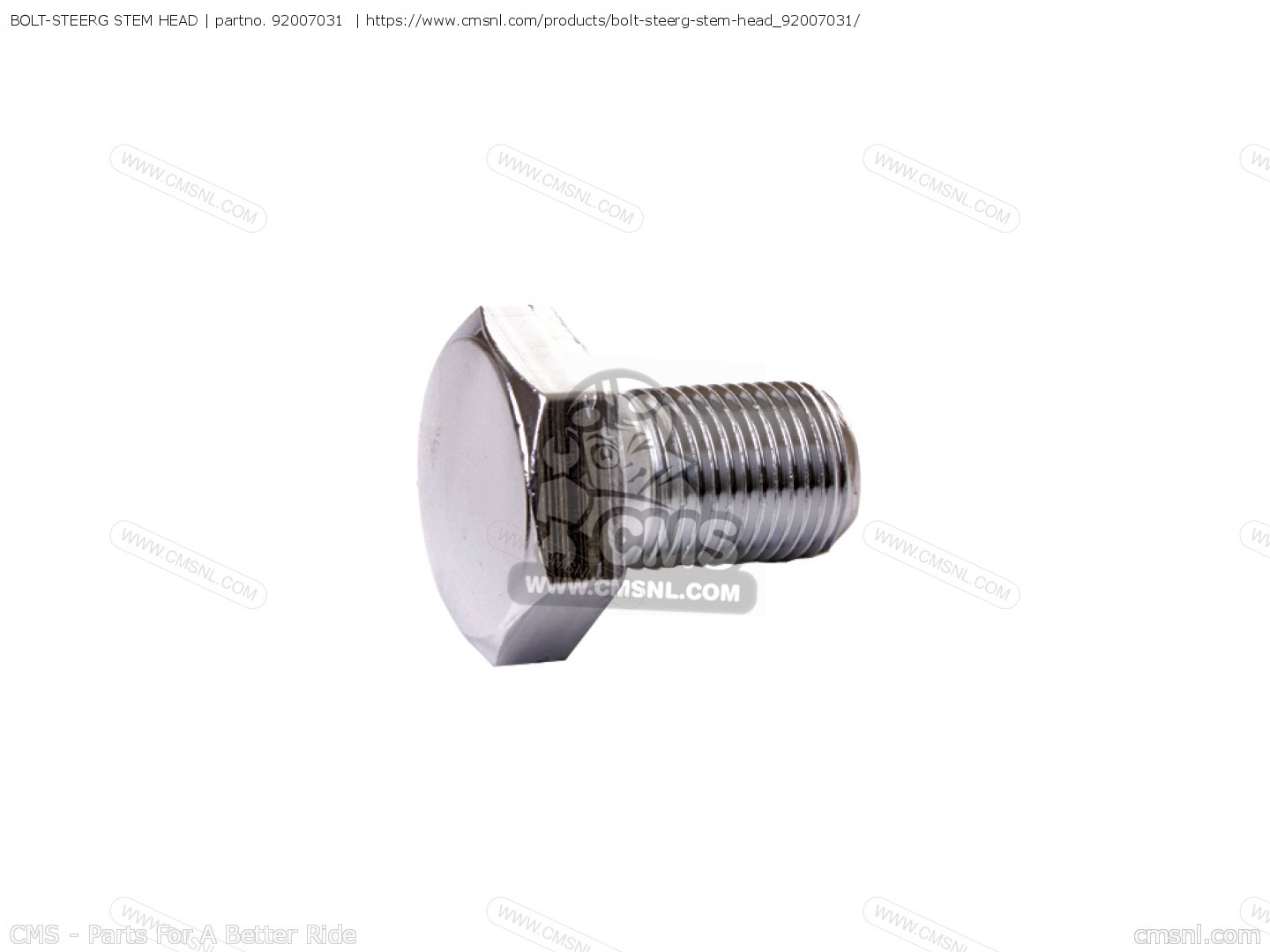 BOLT-STEERG STEM HEAD for Kawasaki - order at CMSNL