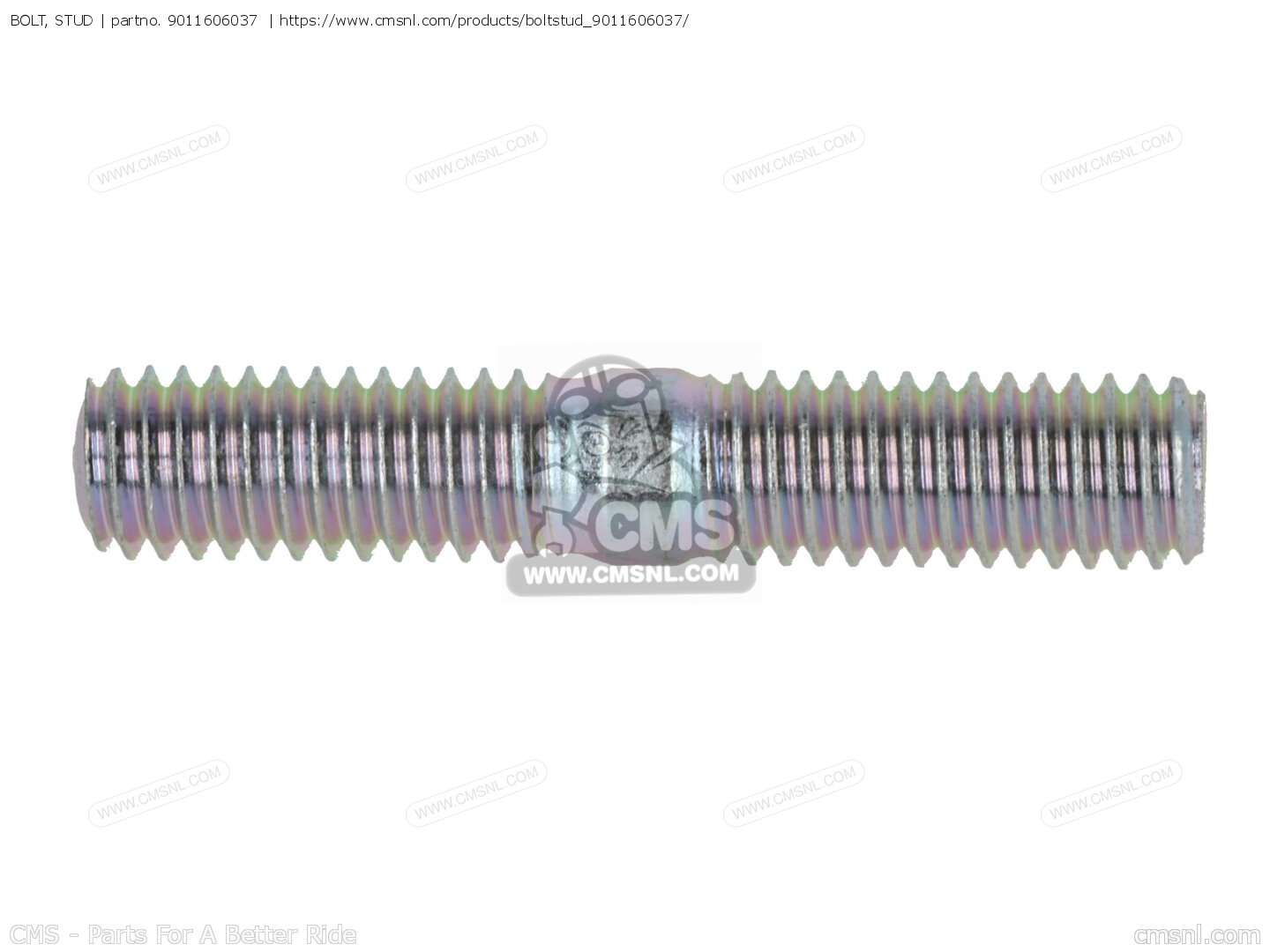 90116-06037-00 Bolt, Stud, 9011606037 Yamaha - WR250F, YZ250F, WR450F