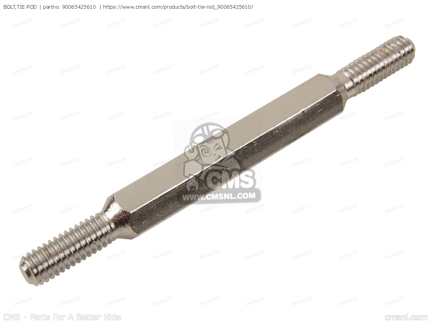 90065425610: BOLT,TIE ROD Honda - buy the 90065-425-610 at CMSNL