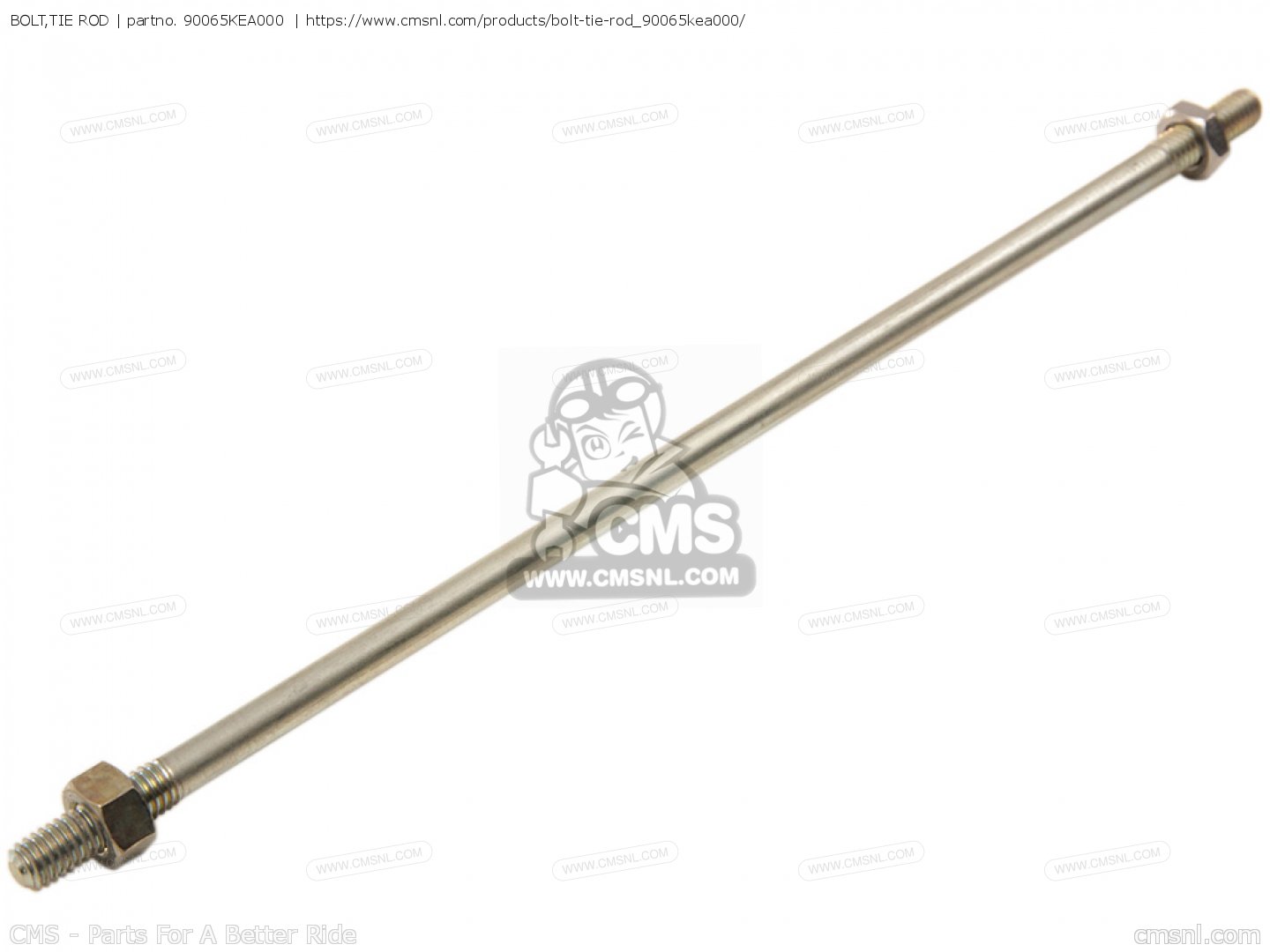 90065KEA000: BOLT,TIE ROD Honda - buy the 90065-KEA-000 at CMSNL