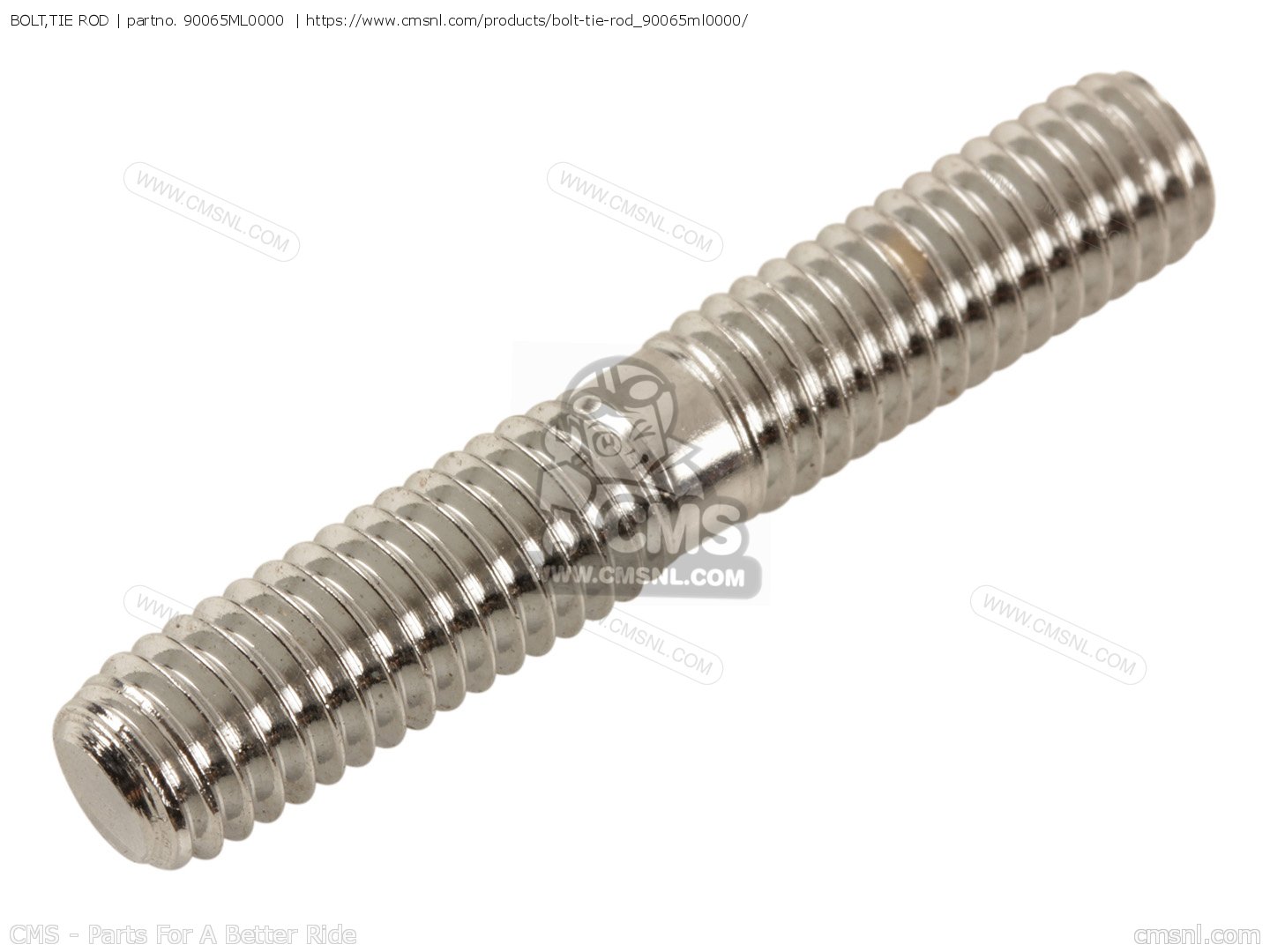 90065ML0000: BOLT,TIE ROD Honda - buy the 90065-ML0-000 at CMSNL
