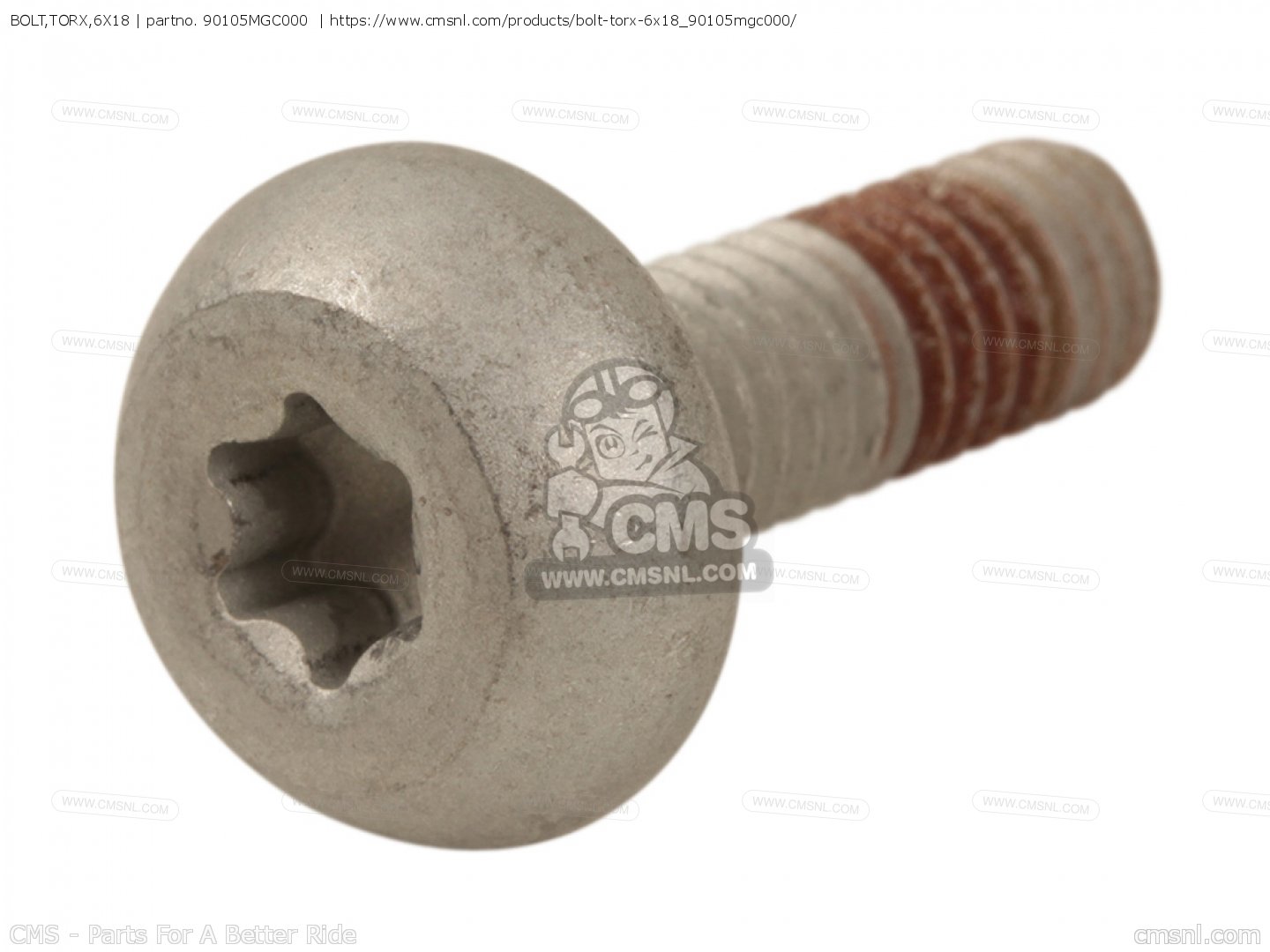 90105MGC000: Bolt,torx,6x18 Honda - buy the 90105-MGC-000 at CMSNL