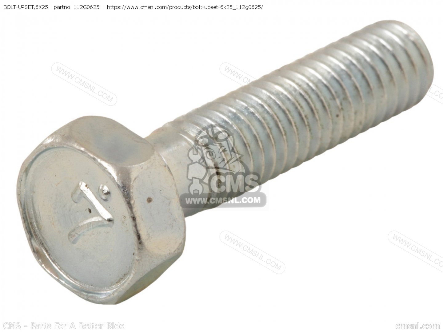 BOLT-UPSET,6X25 for Kawasaki - order at CMSNL