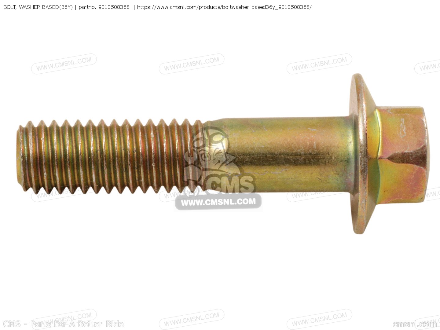 9010508368: Bolt, Washer Based(36y) Yamaha - buy the 90105-08368 at CMSNL