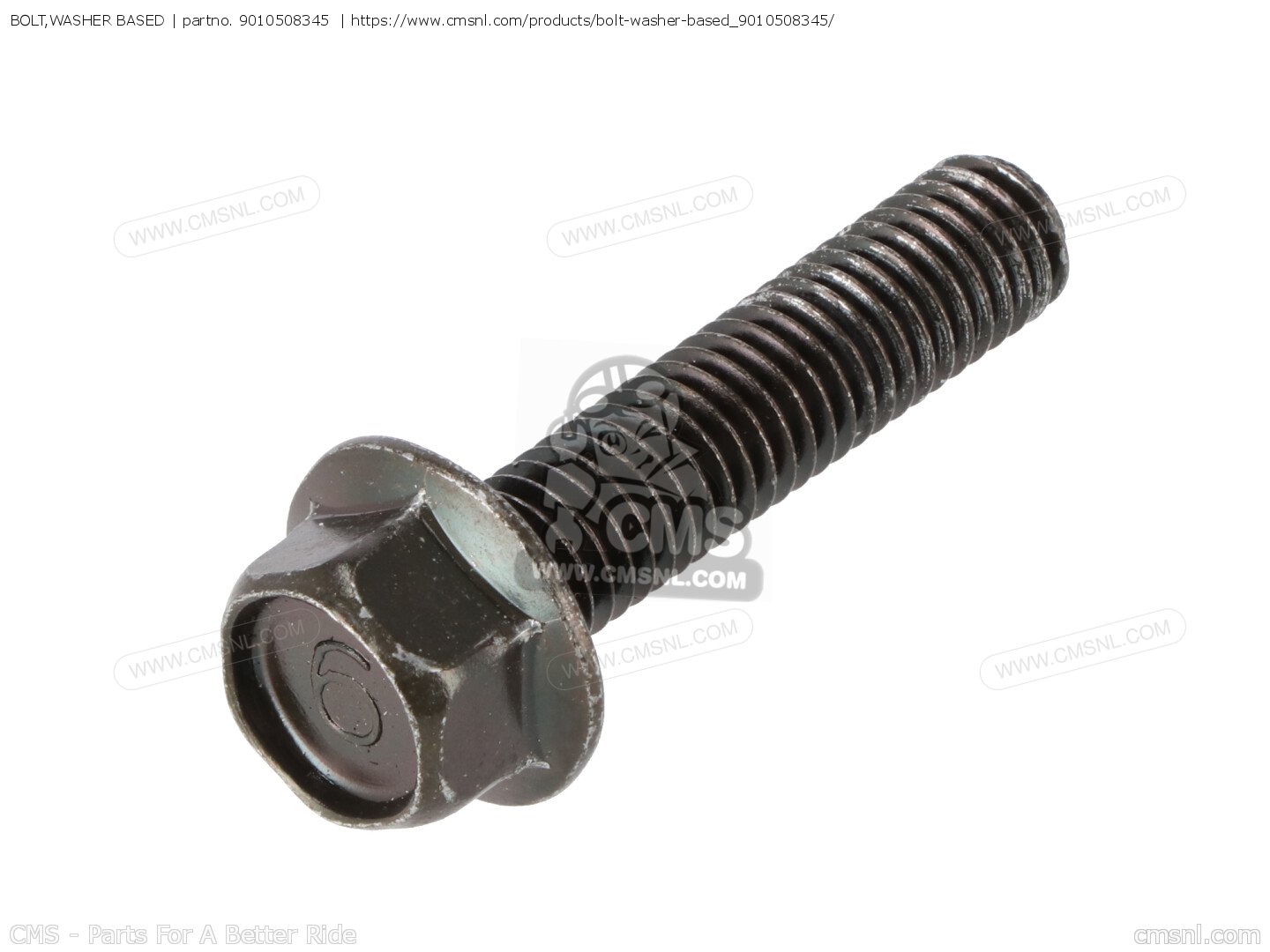 9010508345: BOLT,WASHER BASED Yamaha - buy the 90105-08345-00 at CMSNL