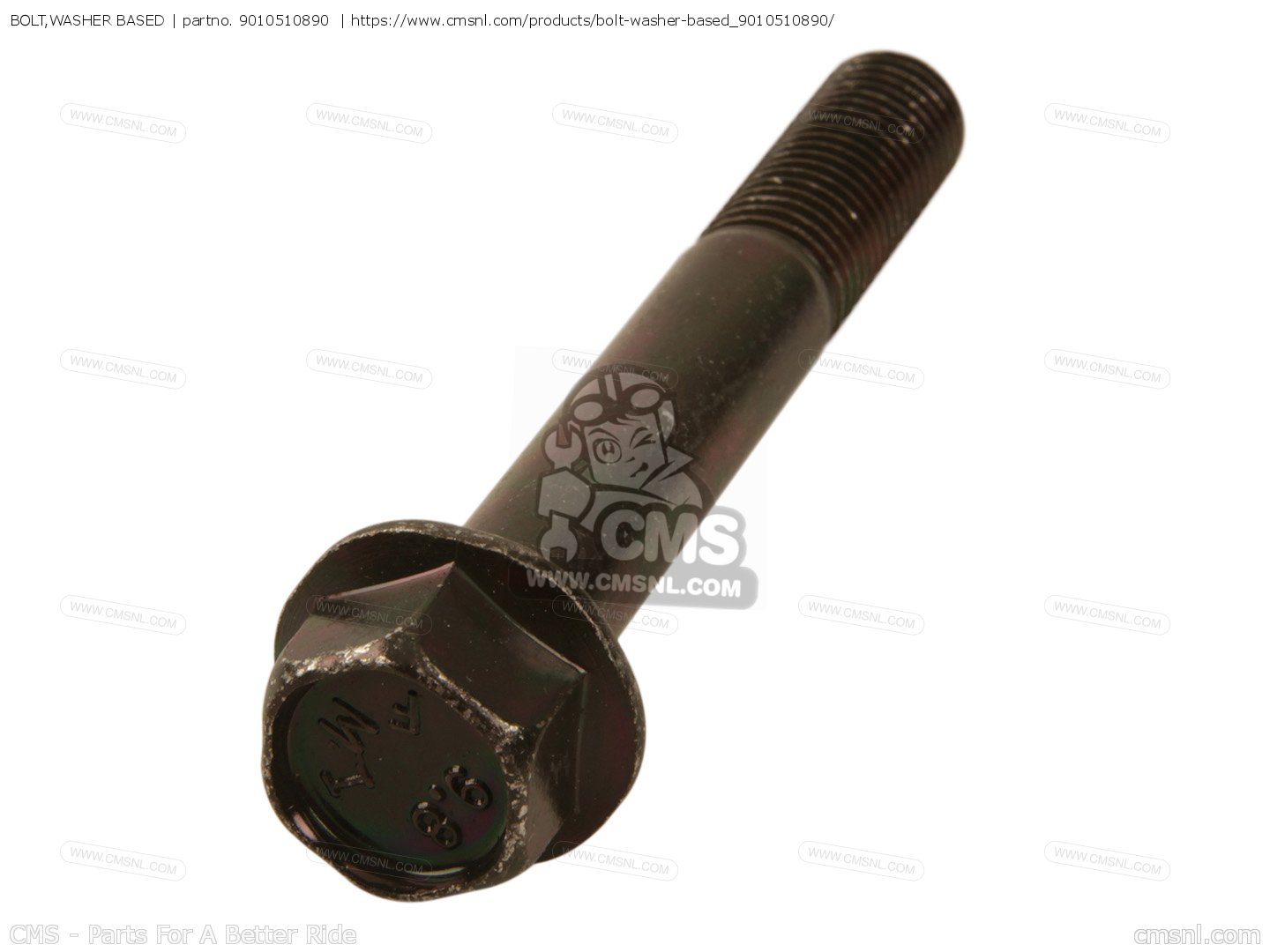 9010510890: BOLT,WASHER BASED Yamaha - buy the 90105-10890-00 at CMSNL