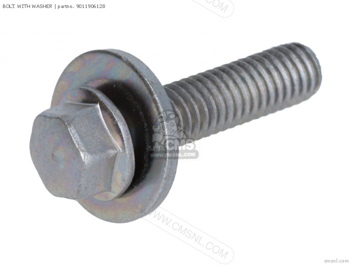 9011906128: Bolt, With Washer Yamaha - buy the 90119-06128 at CMSNL