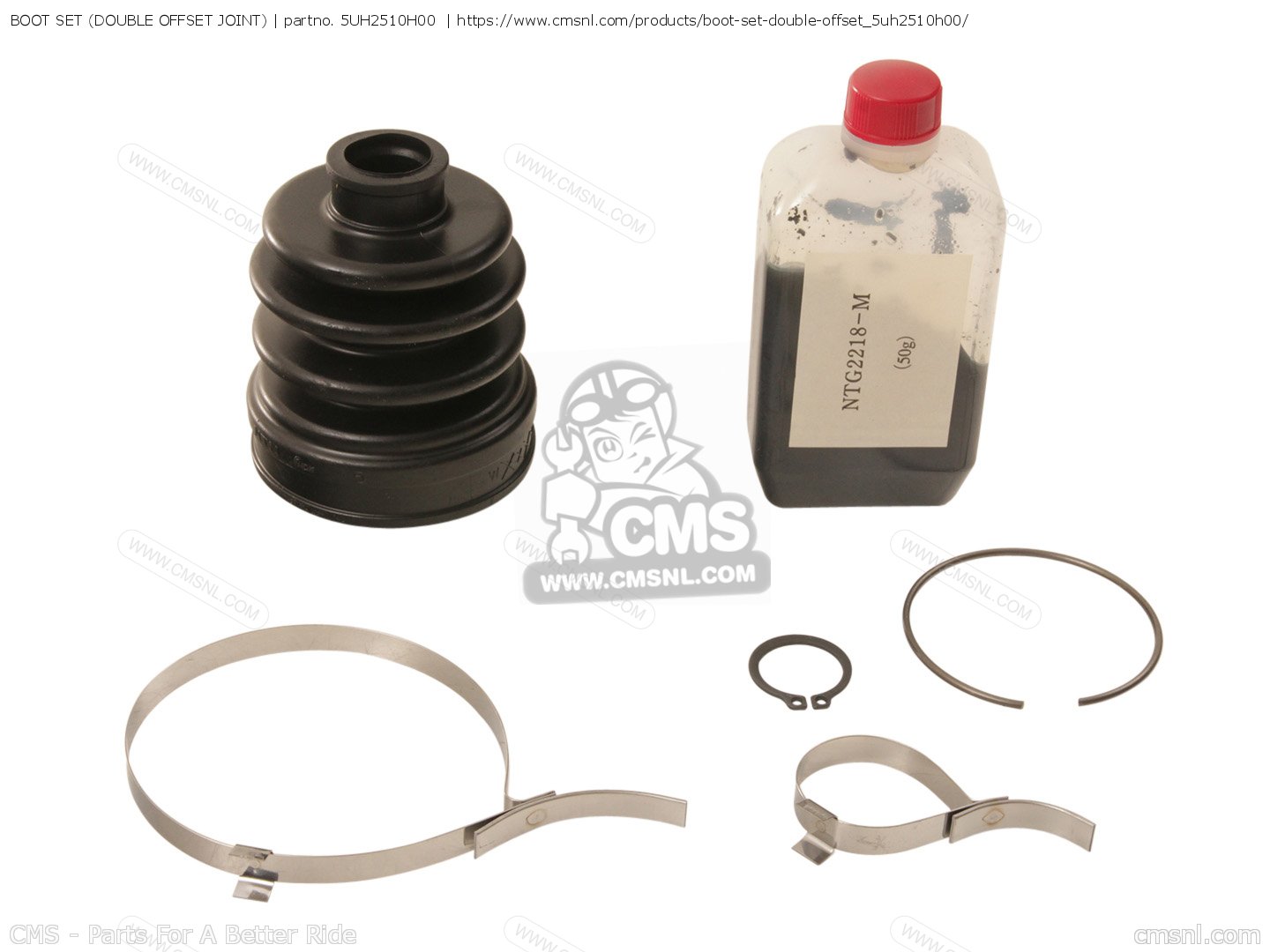 5UH2510H00: BOOT SET (DOUBLE OFFSET JOINT) Yamaha - buy the 5UH-2510H ...