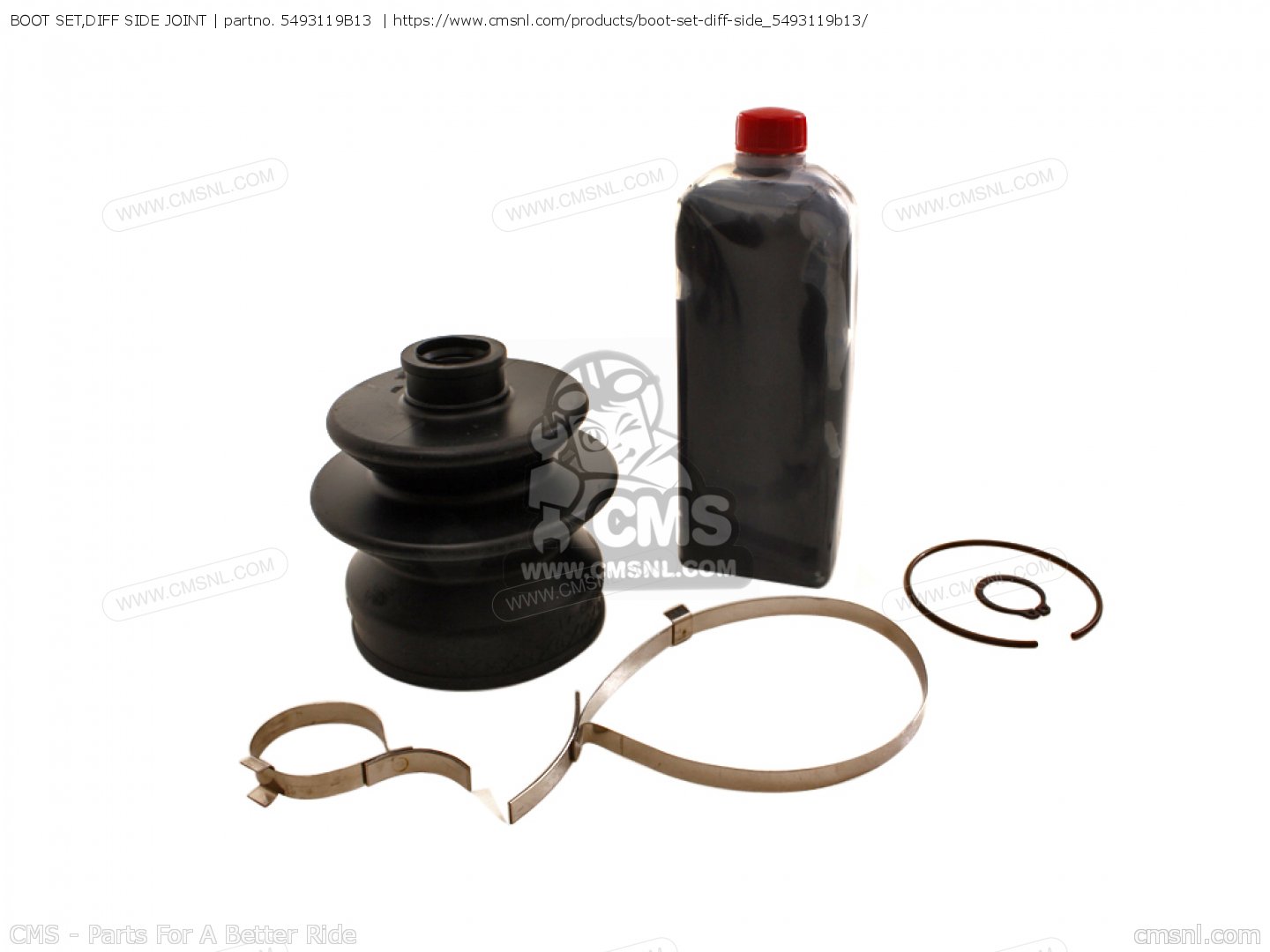 5493119B13: BOOT SET,DIFF SIDE JOINT Suzuki - buy the 54931-19B13 at CMSNL