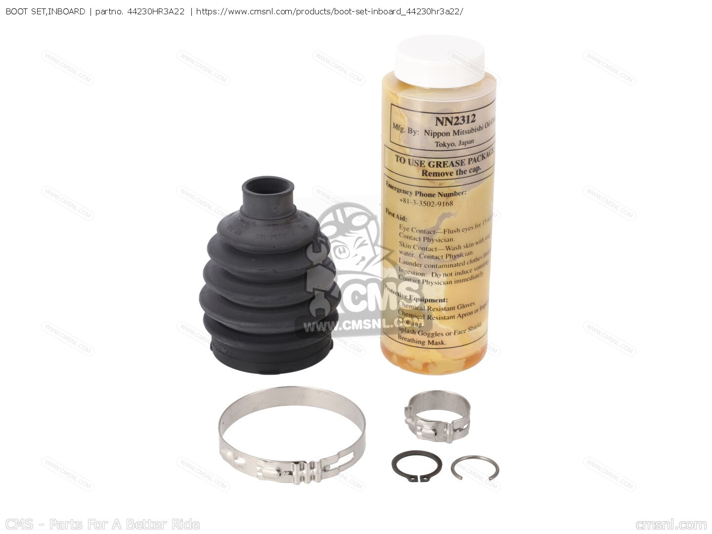 44230HR3A22: Boot Set,inboard Honda - buy the 44230-HR3-A22 at CMSNL